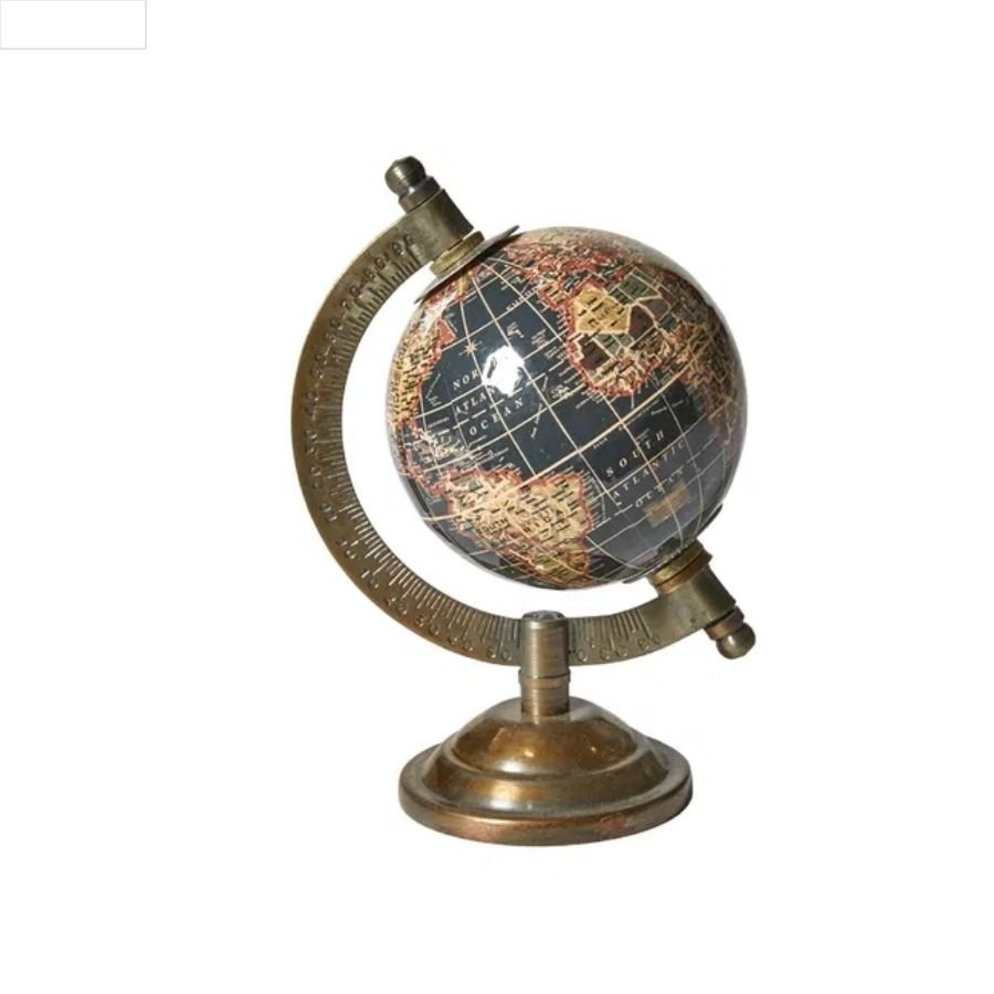 Lille sort globus med fod fra Speedtsberg - Hos Living4u
